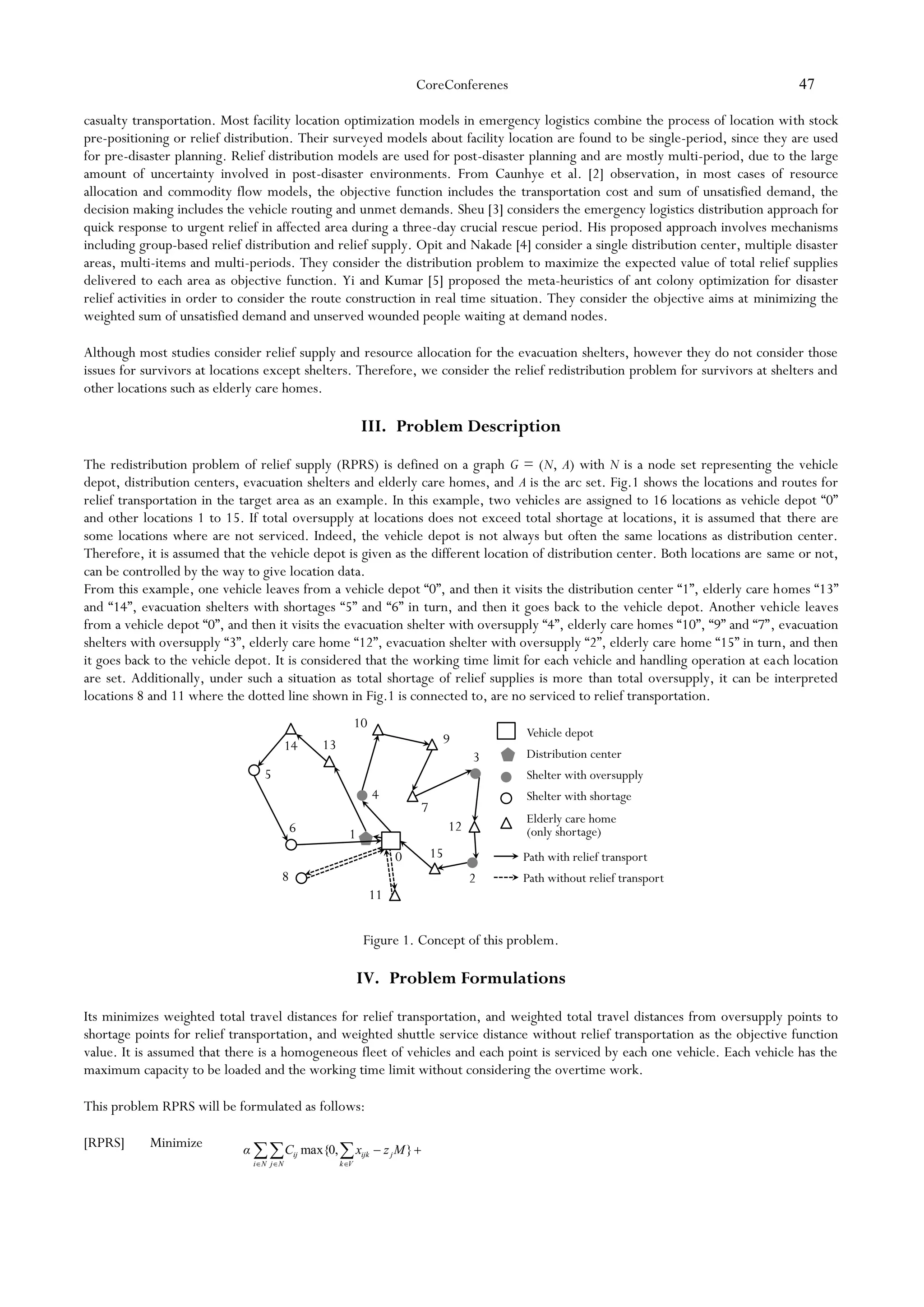 Redistribution Problem of Relief Supply after a Disaster Occurrence | PDF