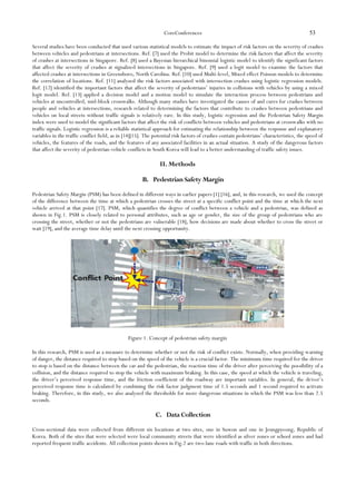 Pedestrian Conflict Risk Model at Unsignalized Locations on a Community Street | PDF