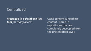 CORE content: An omnichannel-first approach | PPTX