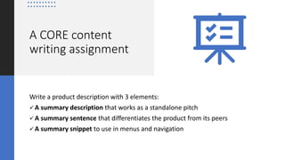 CORE content: An omnichannel-first approach | PPTX