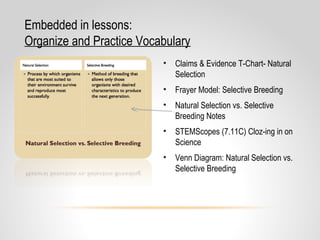 Core Content Coaching Grade 7 Natural Selection & Selective Breeding 14 ...