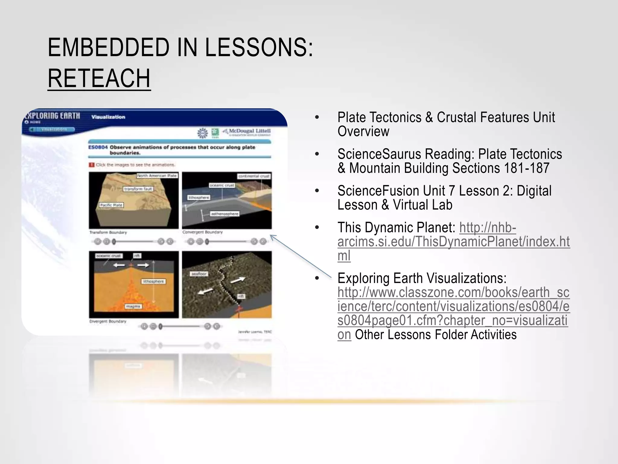 Core Content Coaching Grade 8 Plate Tectonics and Crustal Features 14 ...
