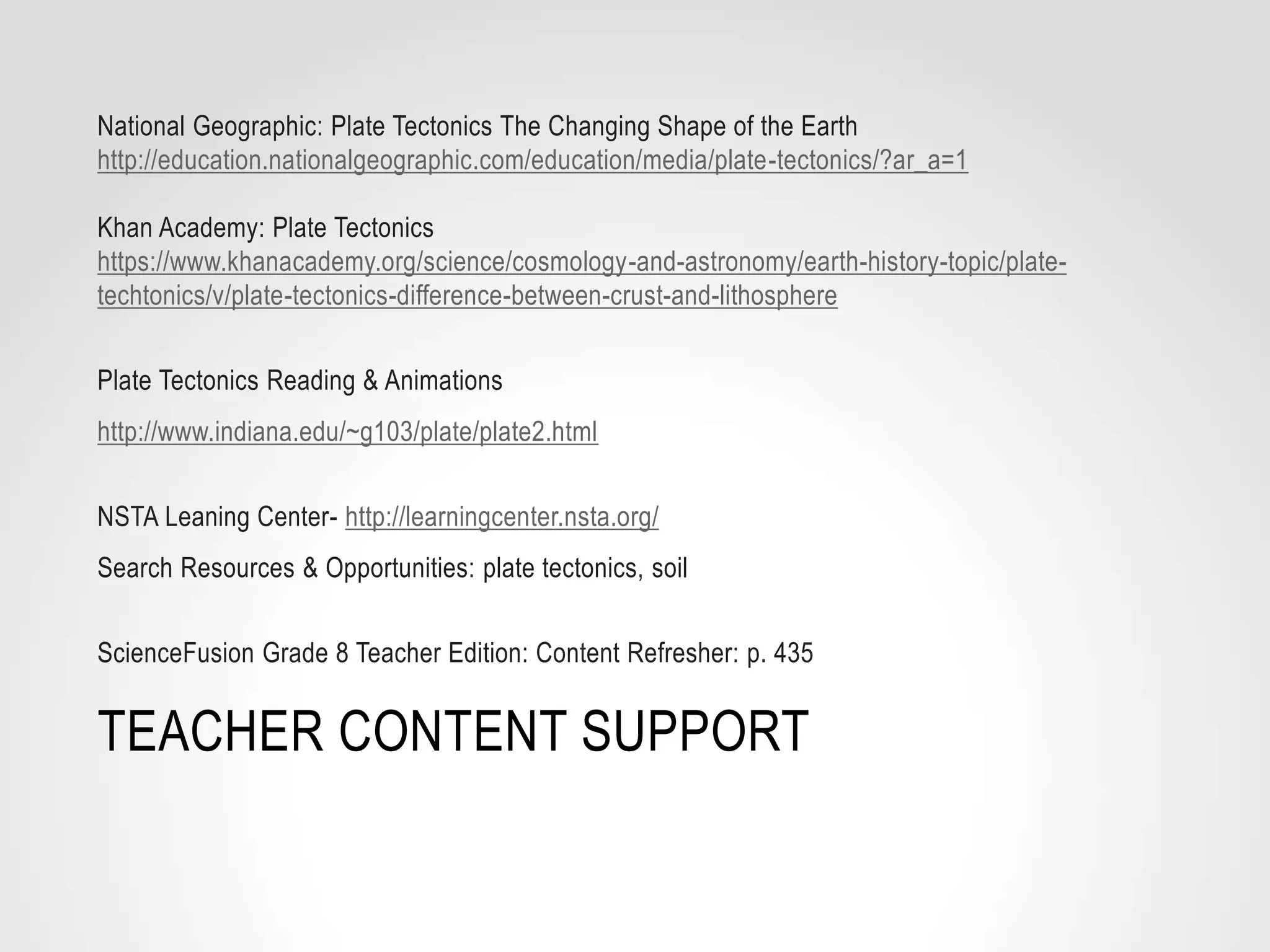 Core Content Coaching Grade 8 Plate Tectonics and Crustal Features 14 ...