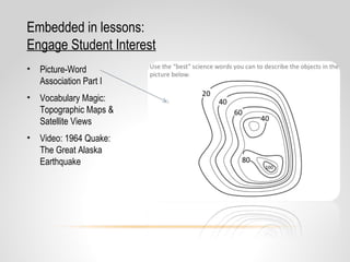 Core Content Coaching Grade 8 Topographic Maps & Satellite Views 14-15 ...