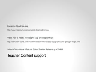Core Content Coaching Grade 8 Topographic Maps & Satellite Views 14-15 ...