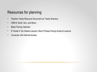 Core Content Coaching Grade 8 Moon Phases 14-15 | PPT