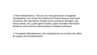 The Complete Guide for Metabolomics Methods and Application | PPT