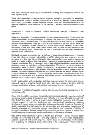 community systems strenght hening | PDF