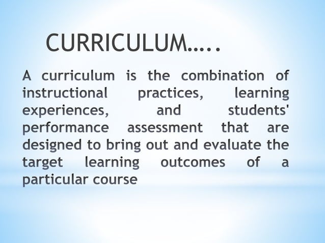 Core curriculum | PPT