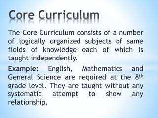 Core curriculum | PPT