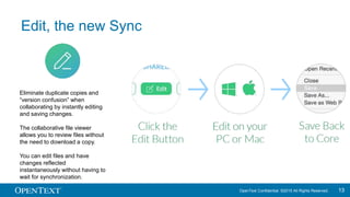 OpenText Core Customer Presentation Sept 2015 | PPT