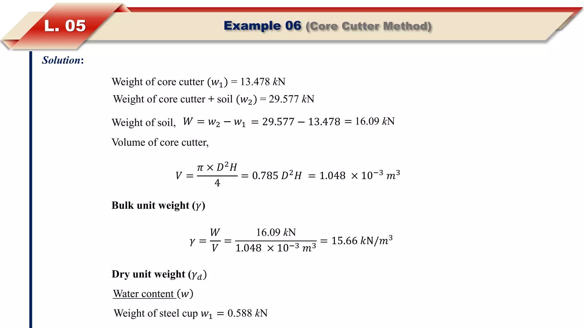 Core cutter method | PDF
