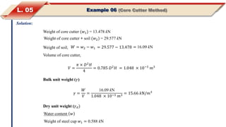 Core cutter method | PDF