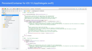 Core data in Swfit | PPT