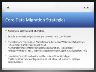 Core Data Migration | PPT