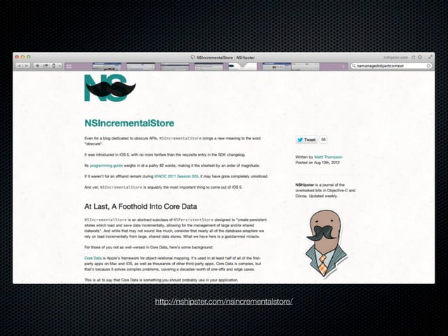 Core Data の概要と NSIncrementalStore | PDF