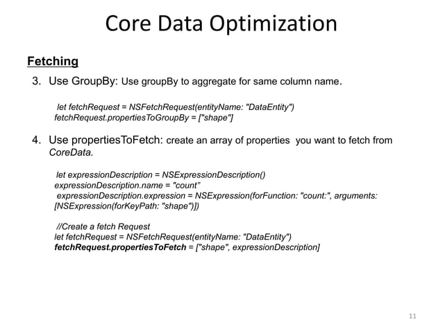 Core Data Performance Guide Line | PPT