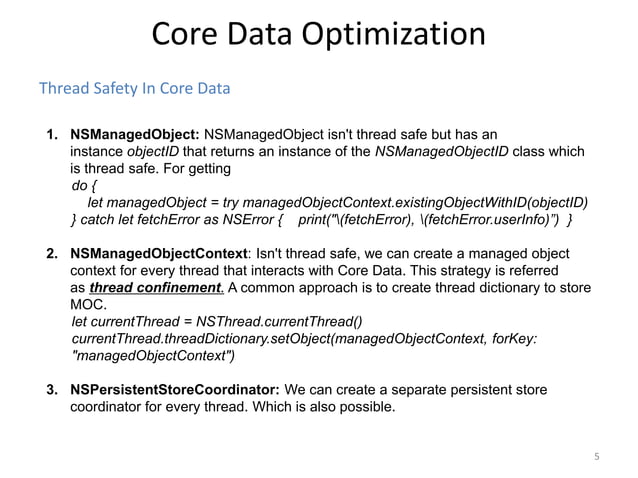 Core Data Performance Guide Line | PPT