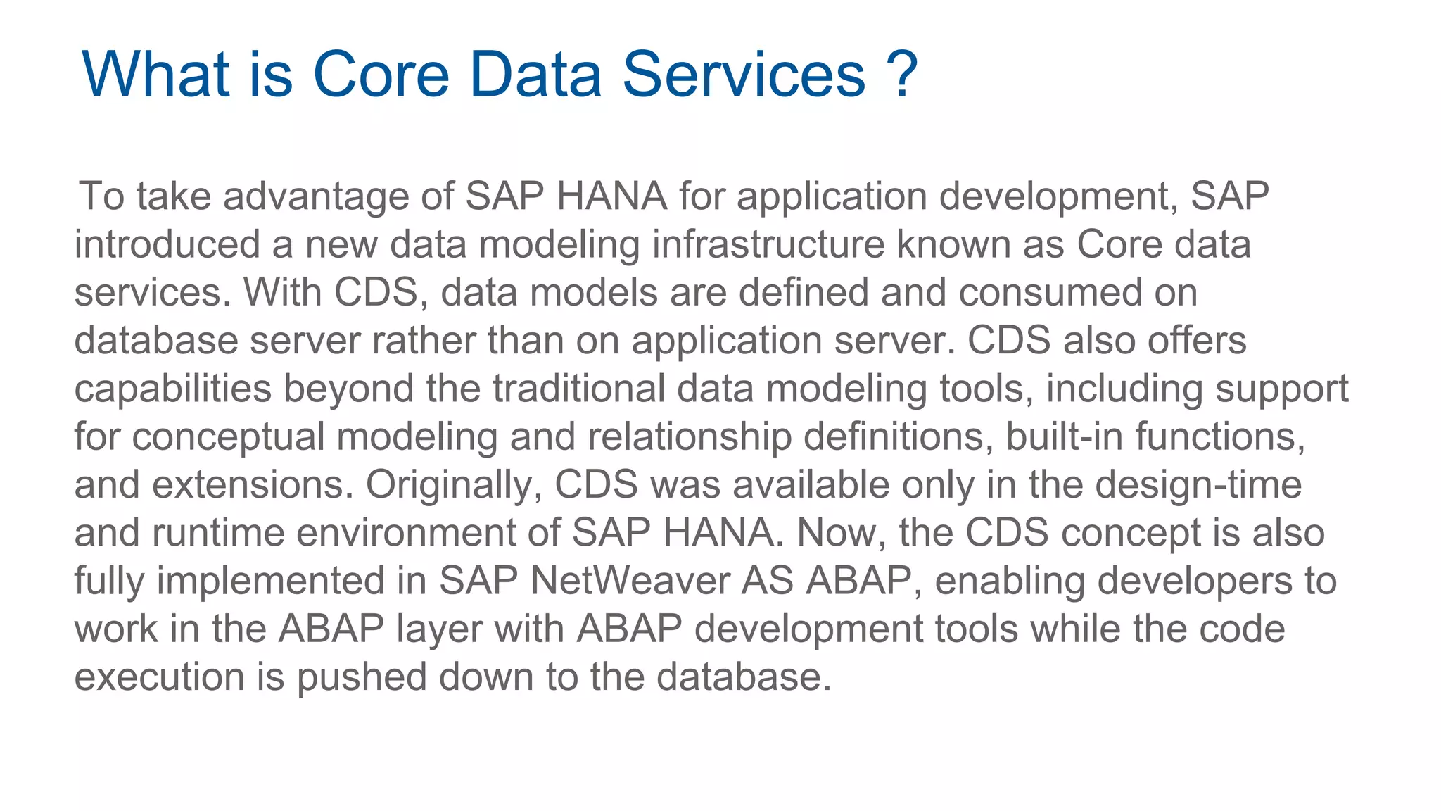Core Data Service | PPTX