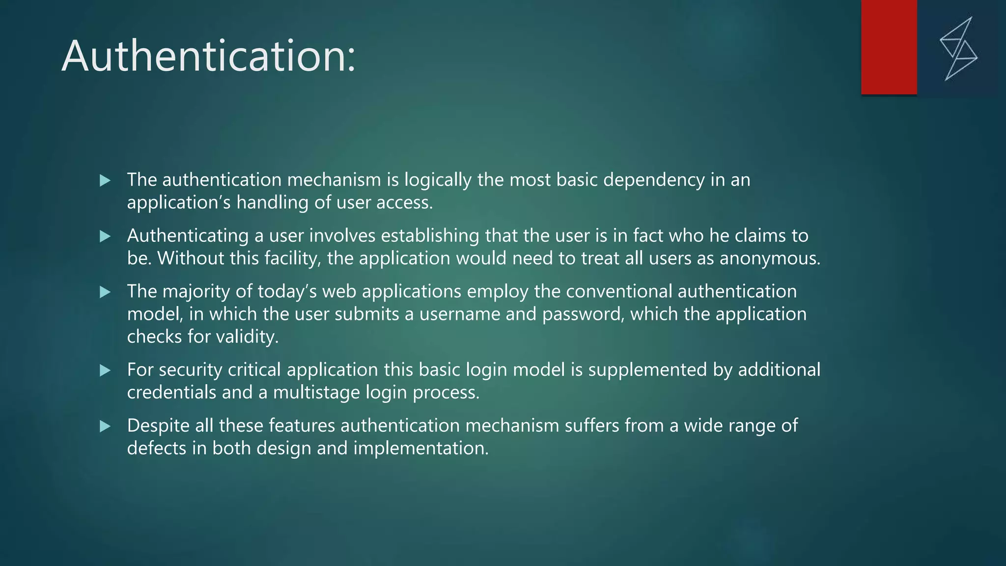 Core defense mechanisms against security attacks on web applications | PPTX