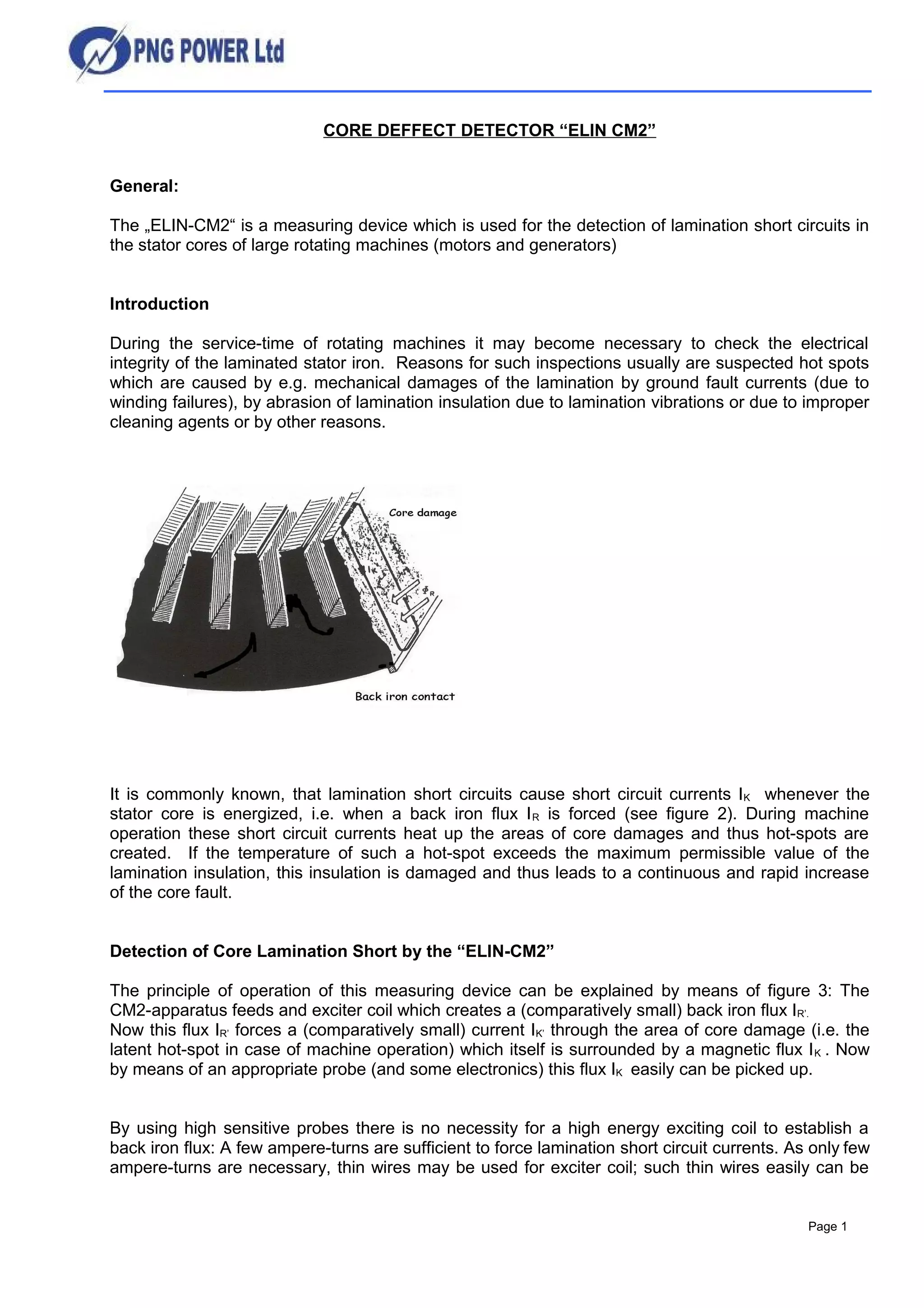 Core deffect detector | PDF