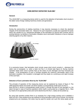 Core deffect detector | PDF