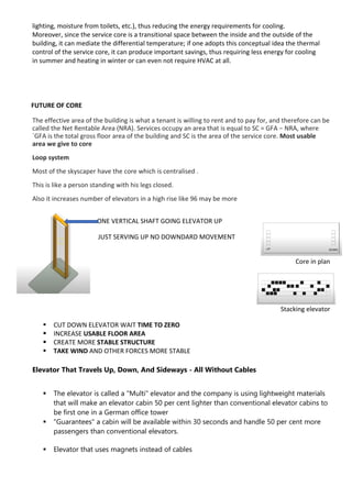 CORE DESIGN IN HIGH RISE | PDF