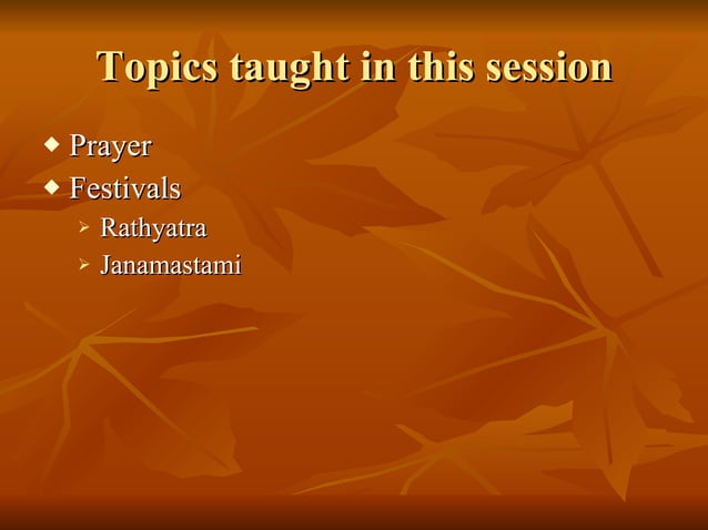 Core Devotee Temple Presentation | PPT