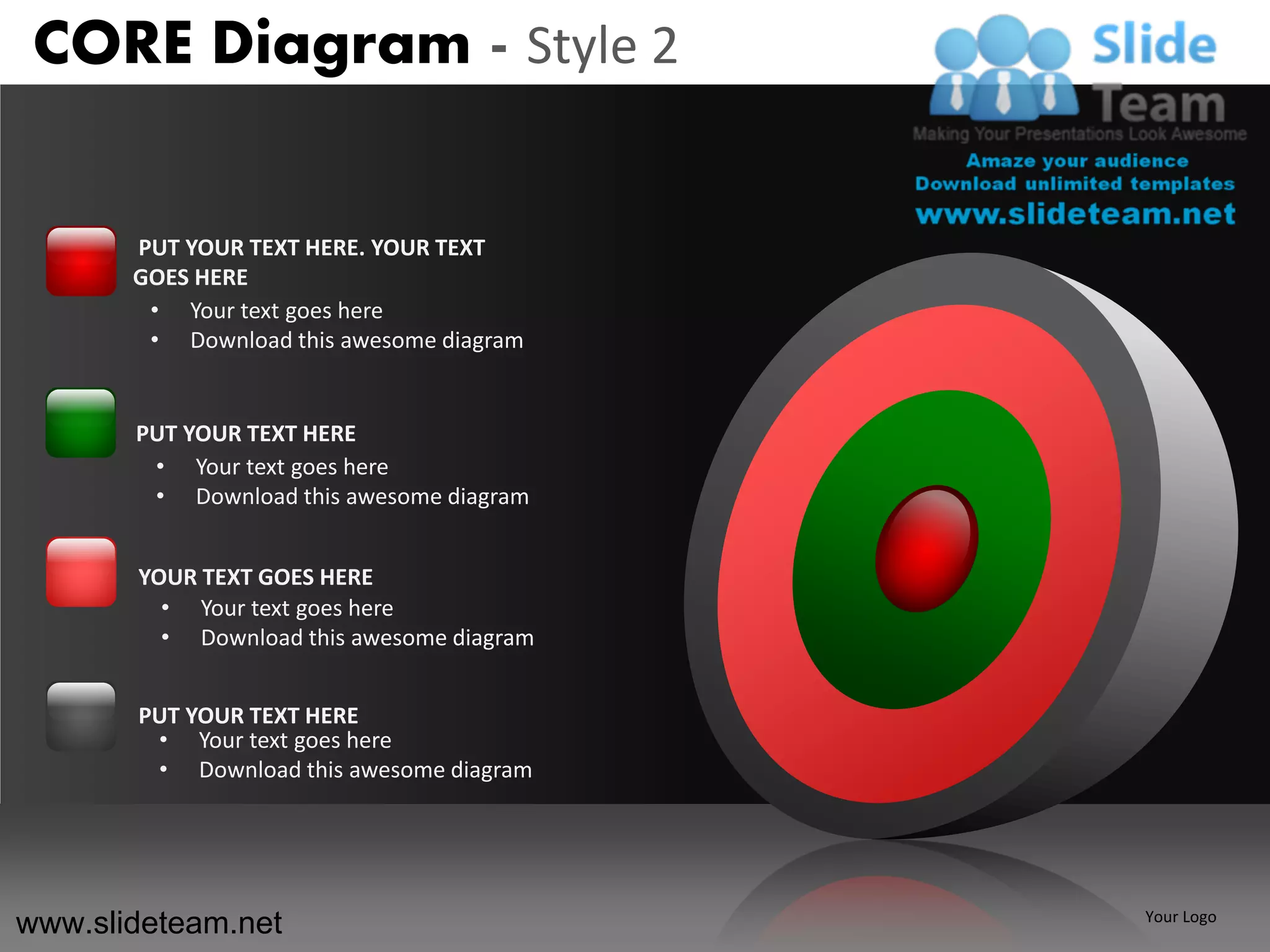 Core diagram design 2 powerpoint ppt slides. | PPT