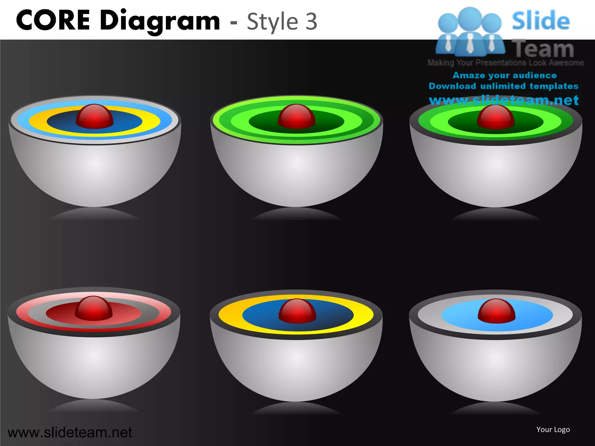 Core diagram design 3 powerpoint ppt slides. | PDF