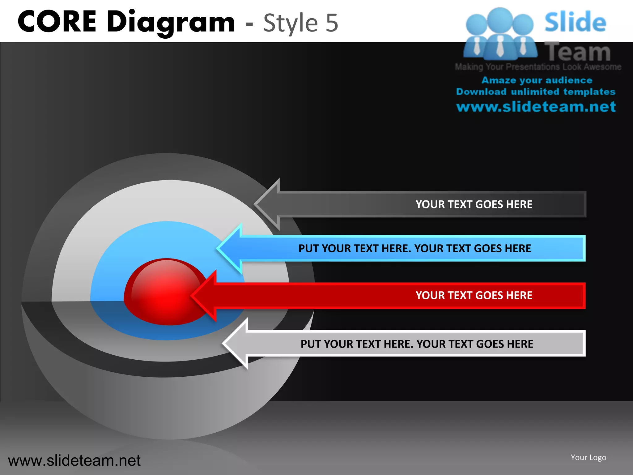 Core diagram design 5 powerpoint presentation slides. | PDF | Computing | Technology & Computing