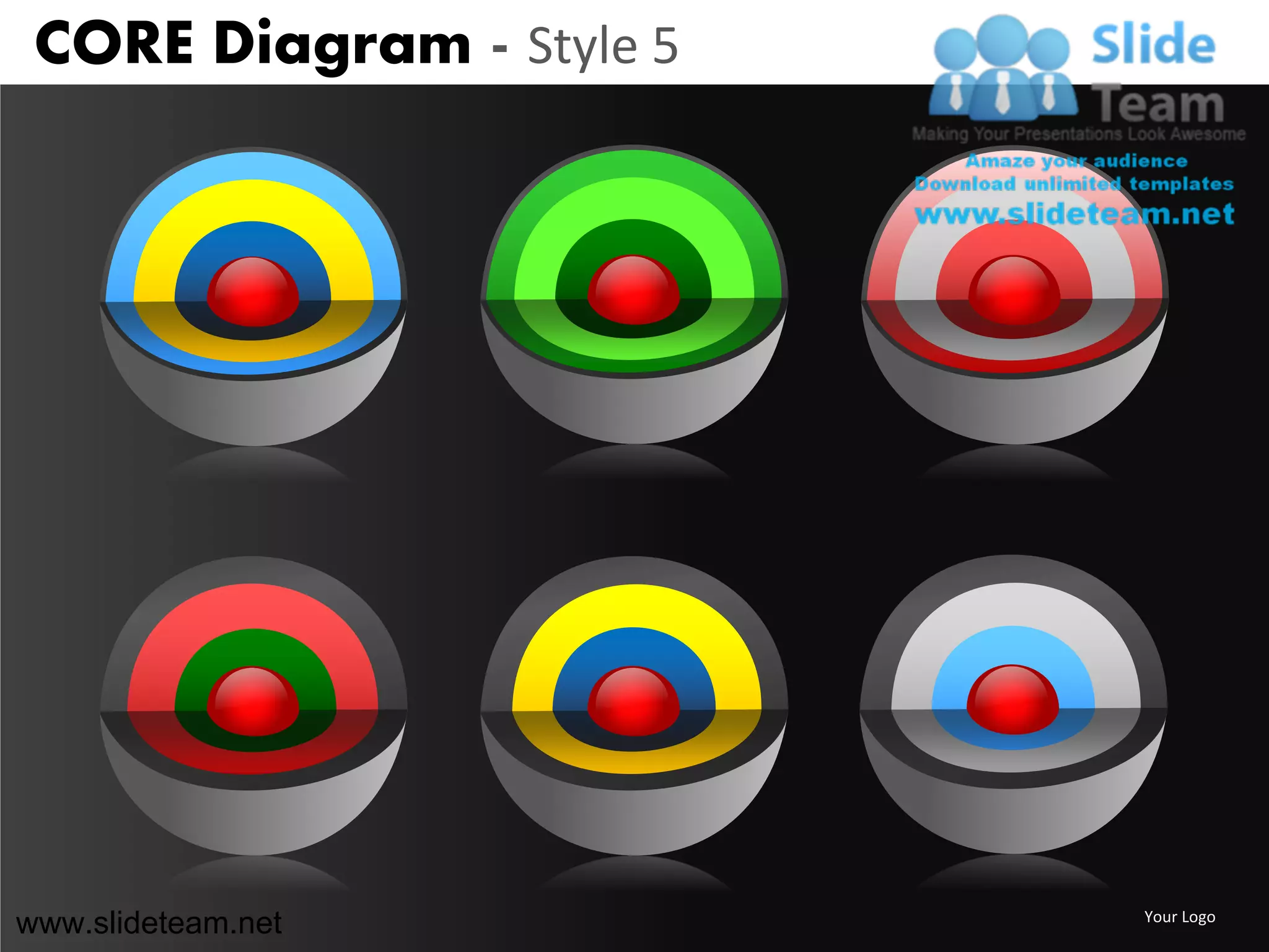 Core diagram design 5 powerpoint presentation slides. | PDF | Computing | Technology & Computing