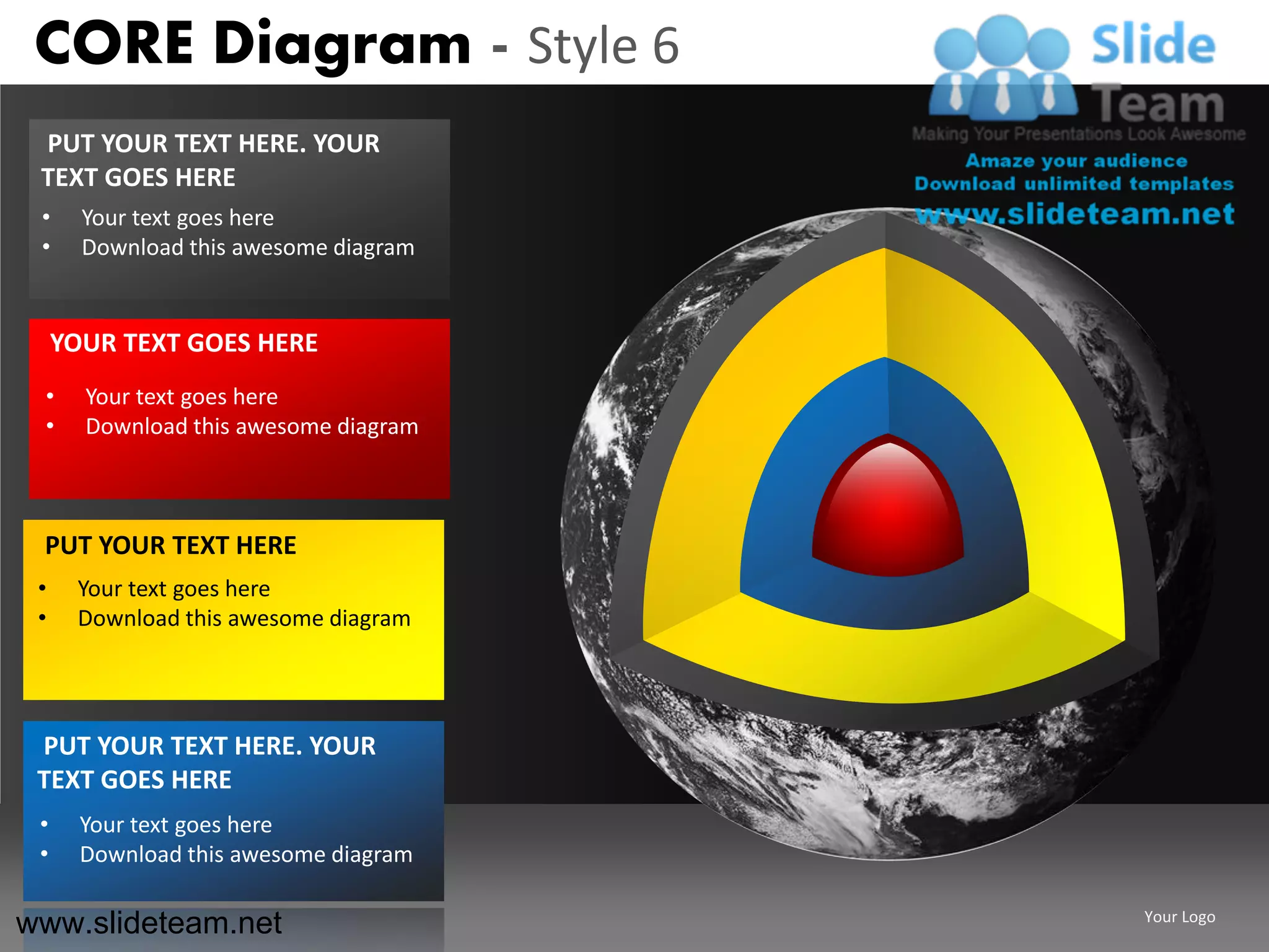Core diagram design 6 powerpoint ppt templates. | PDF