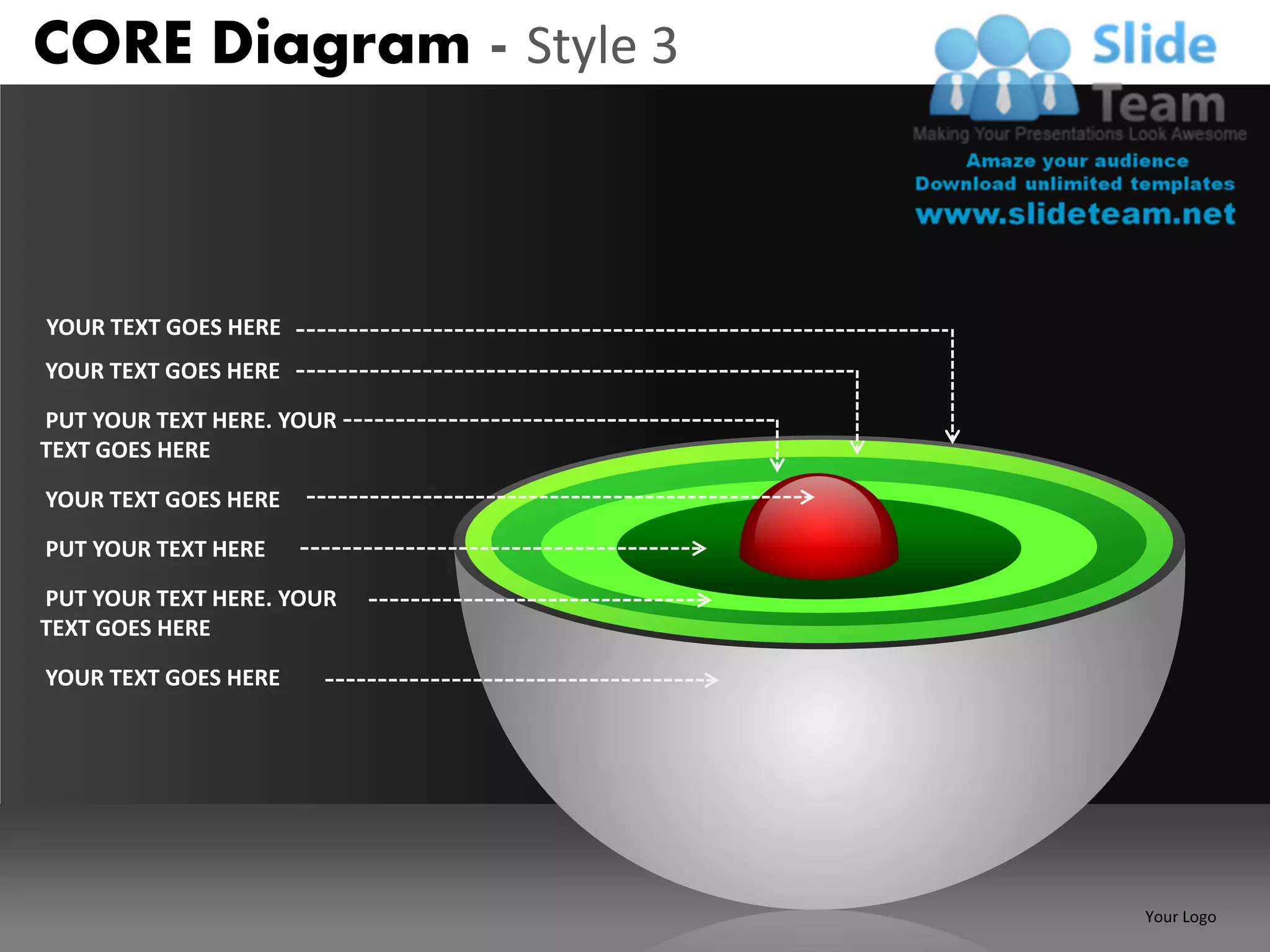Core Diagram Style 3 Powerpoint Presentation Slides Db Ppt Templates Ppt