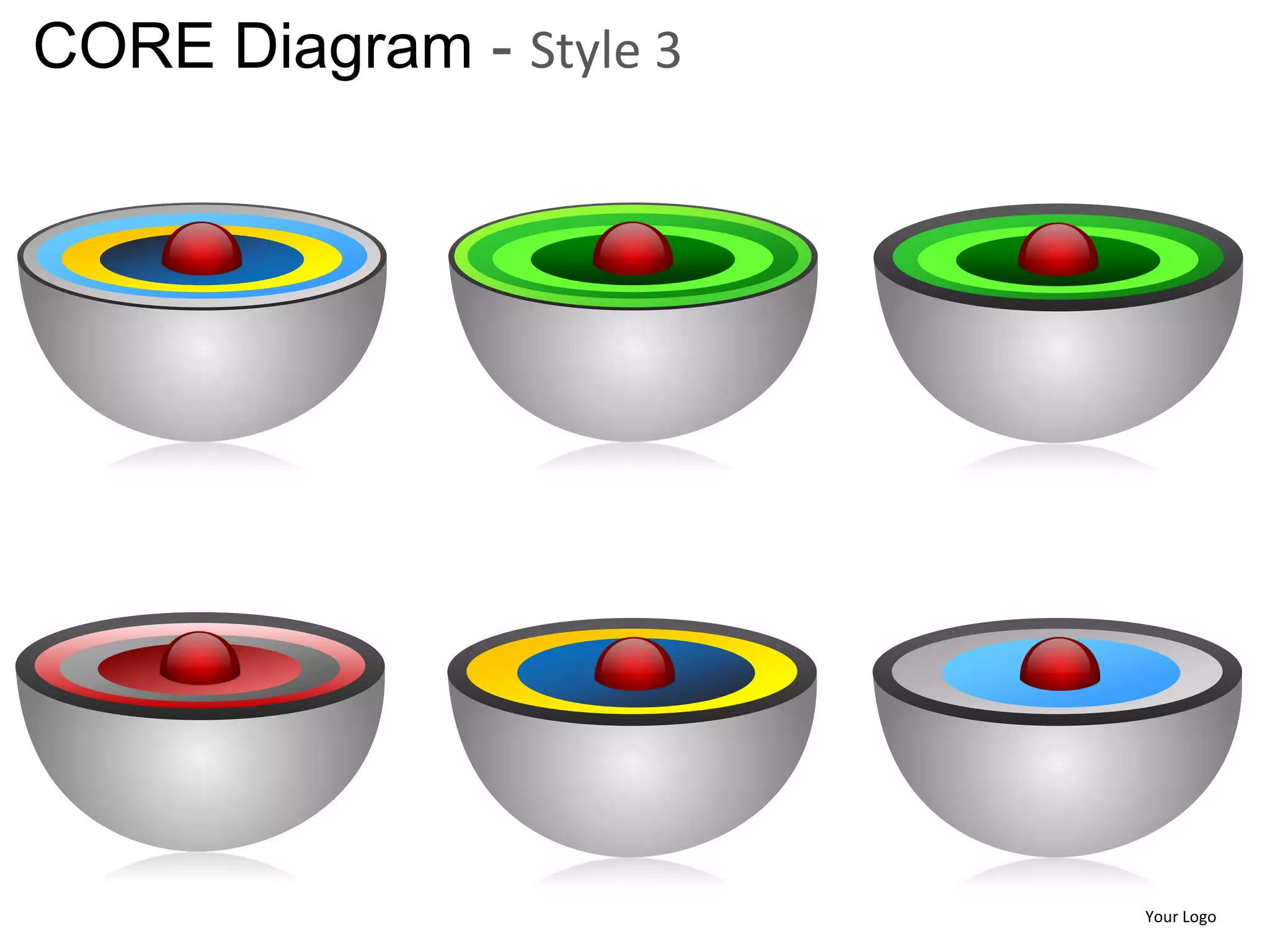 Core diagram style 3 powerpoint presentation templates | PPT