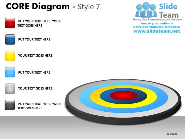 Core diagram style 7 powerpoint presentation slides ppt templates | PDF
