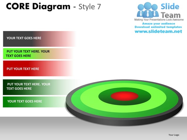 Core diagram style 7 powerpoint presentation slides ppt templates | PDF
