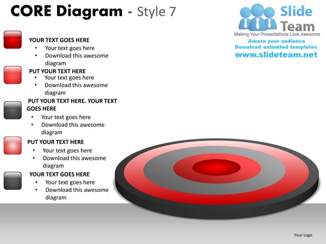 Core diagram style 7 powerpoint presentation slides ppt templates | PDF
