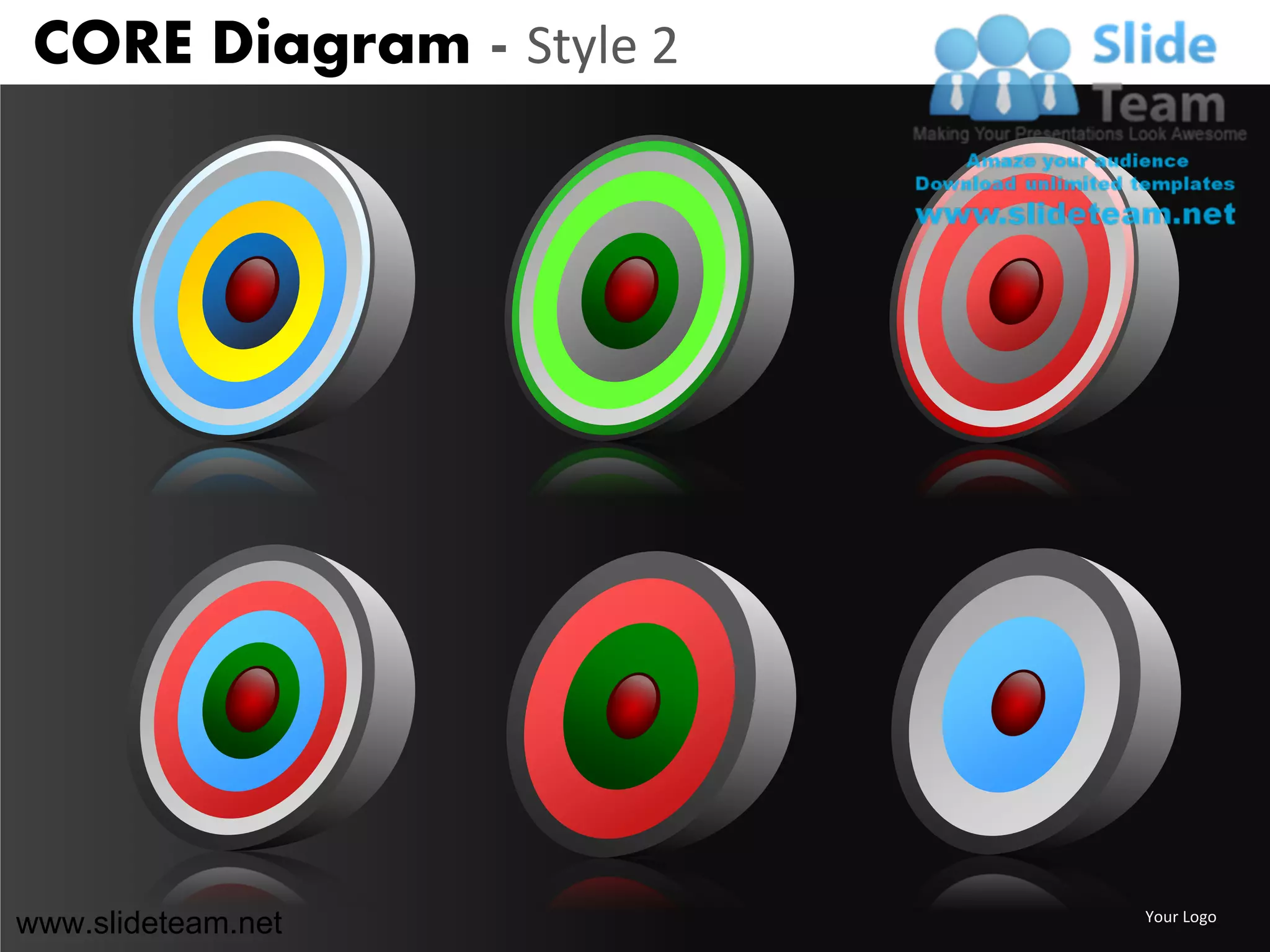 Core diagram style design 2 powerpoint ppt slides. | PDF | Technology & Computing