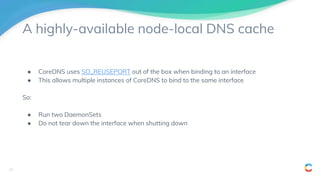 Coredns nodecache - A highly-available Node-cache DNS server | PPT