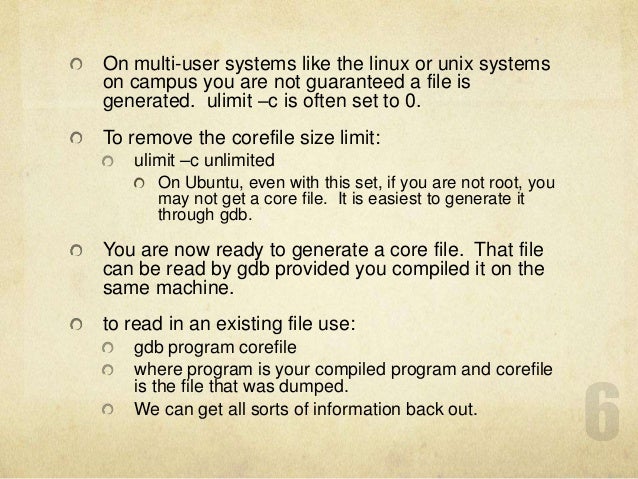 How to get core dump - vidsvvti