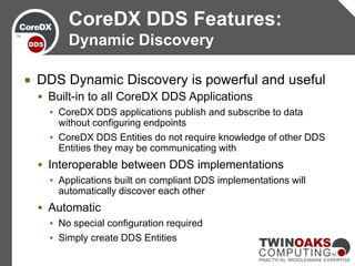 CoreDX DDS Technical Information | PPTX