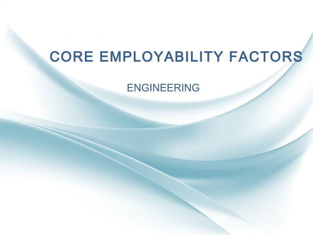 Core employability factors | PPT