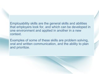 Core employability factors | PPT