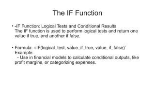 Core Excel Functions for Financial Modeling.pptx