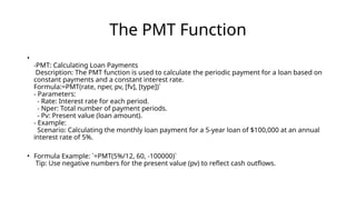 Core Excel Functions for Financial Modeling.pptx