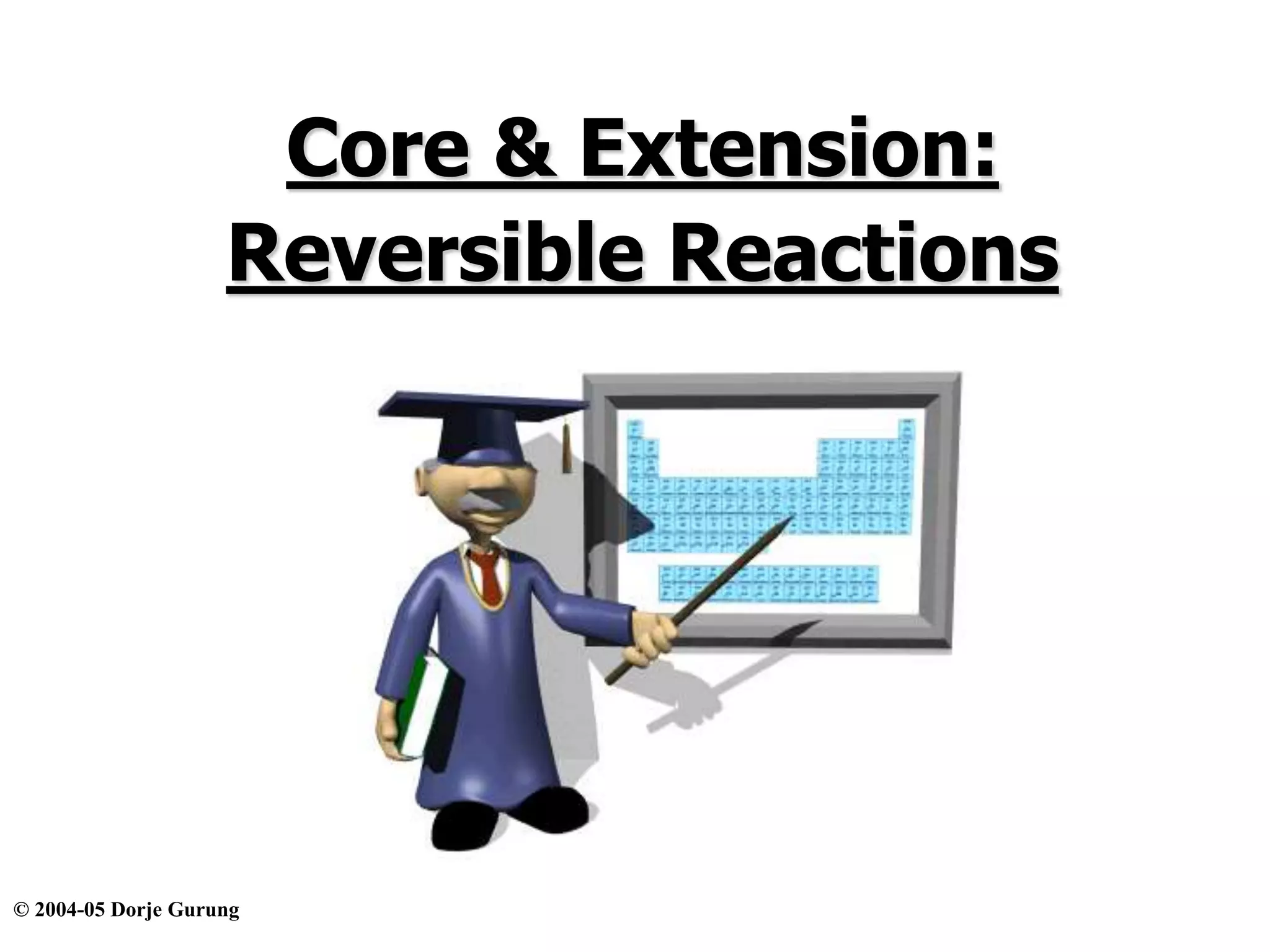 Core & Extension - Chemical Rxns - Reversible Rxns I.pptx