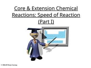 Core & Extension Chemical Reactions-Speed II Speed of Rxn 1.pptx