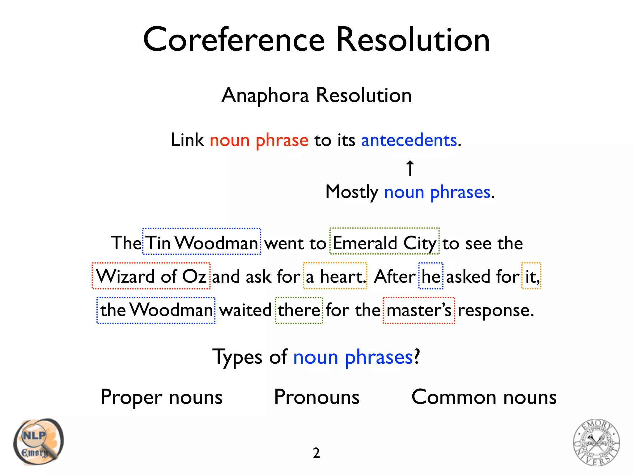 Cs571 Coreference Resolution Ppt
