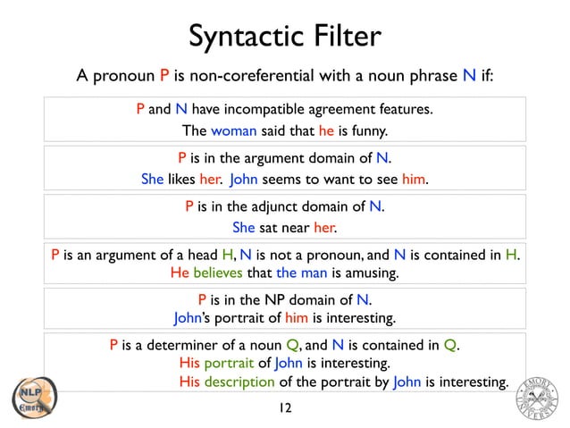 CS571: Coreference Resolution | PPT